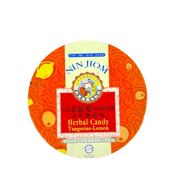 Throat Lozenges Herbal Candy - Tangarine-Lemon Flavour 60g NINJIOM China