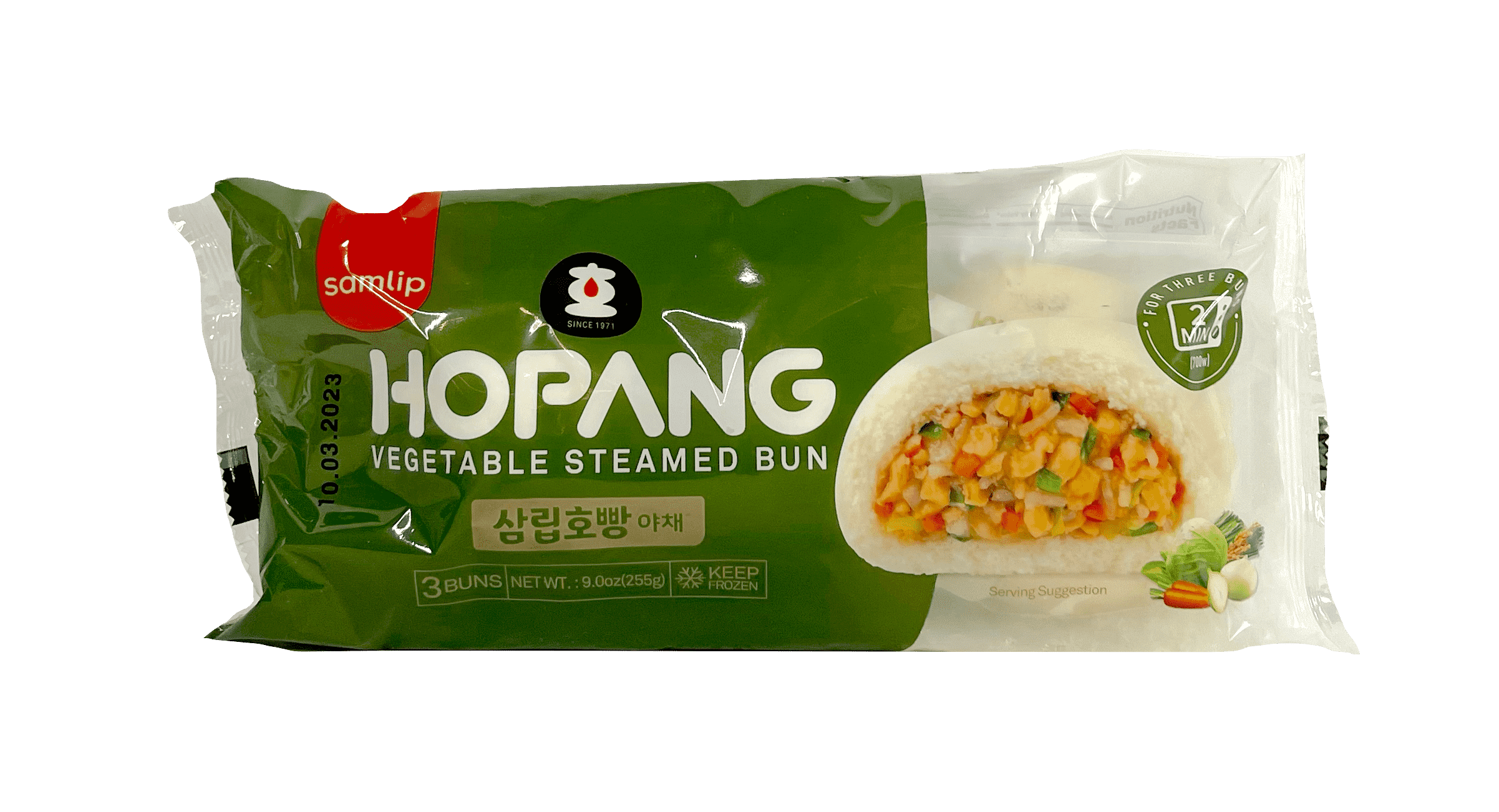 Steamed Bread With Vegetable Filling 255g Samlip Korea