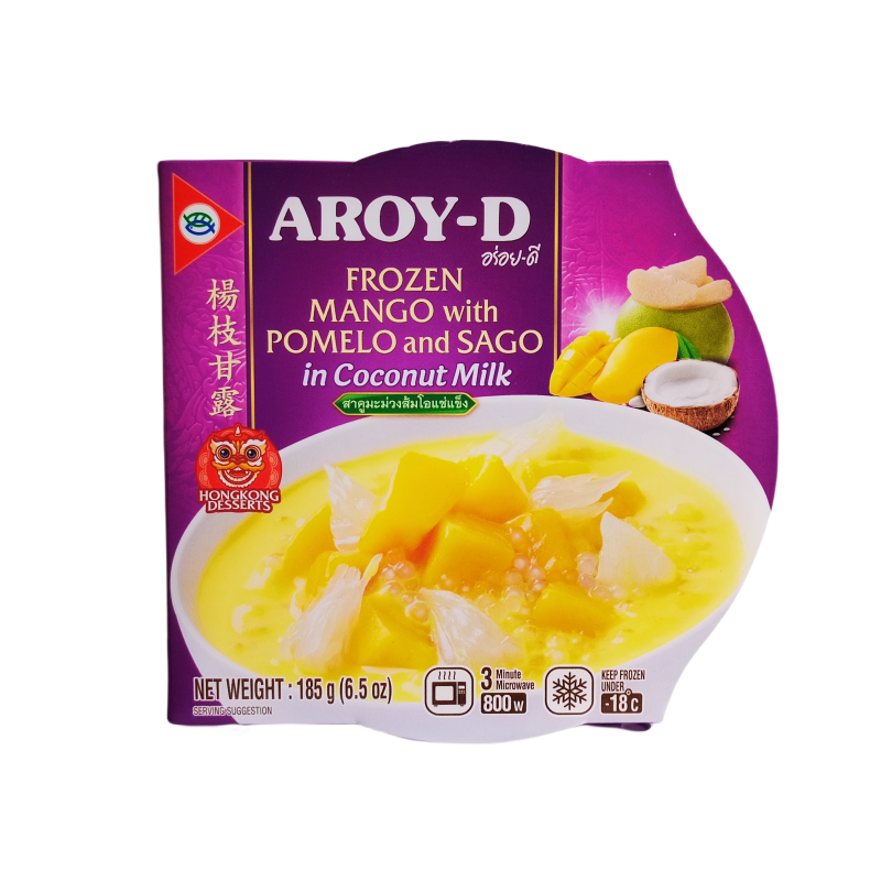 Mango med/Pomelo & Sago Kokosmjölk Fryst 185g Aroy-D Thailand