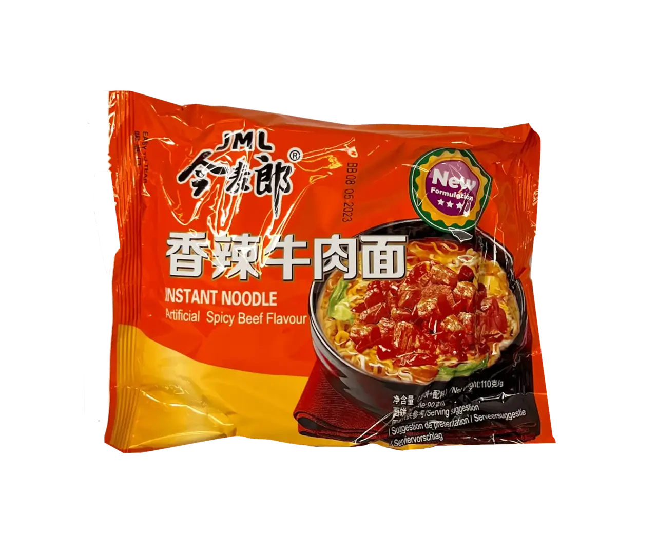 Instant Noodle Spicy Biff 110g JML China