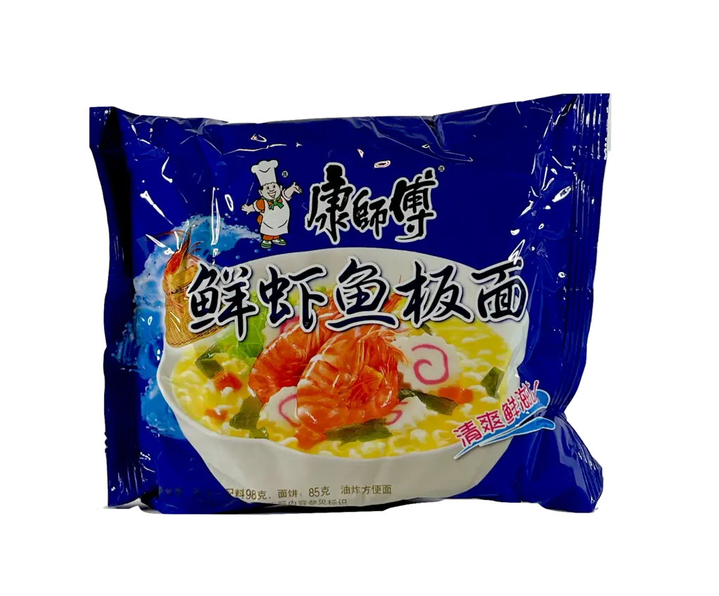 方便面 鲜虾鱼板风味 98g 康师傅 中国